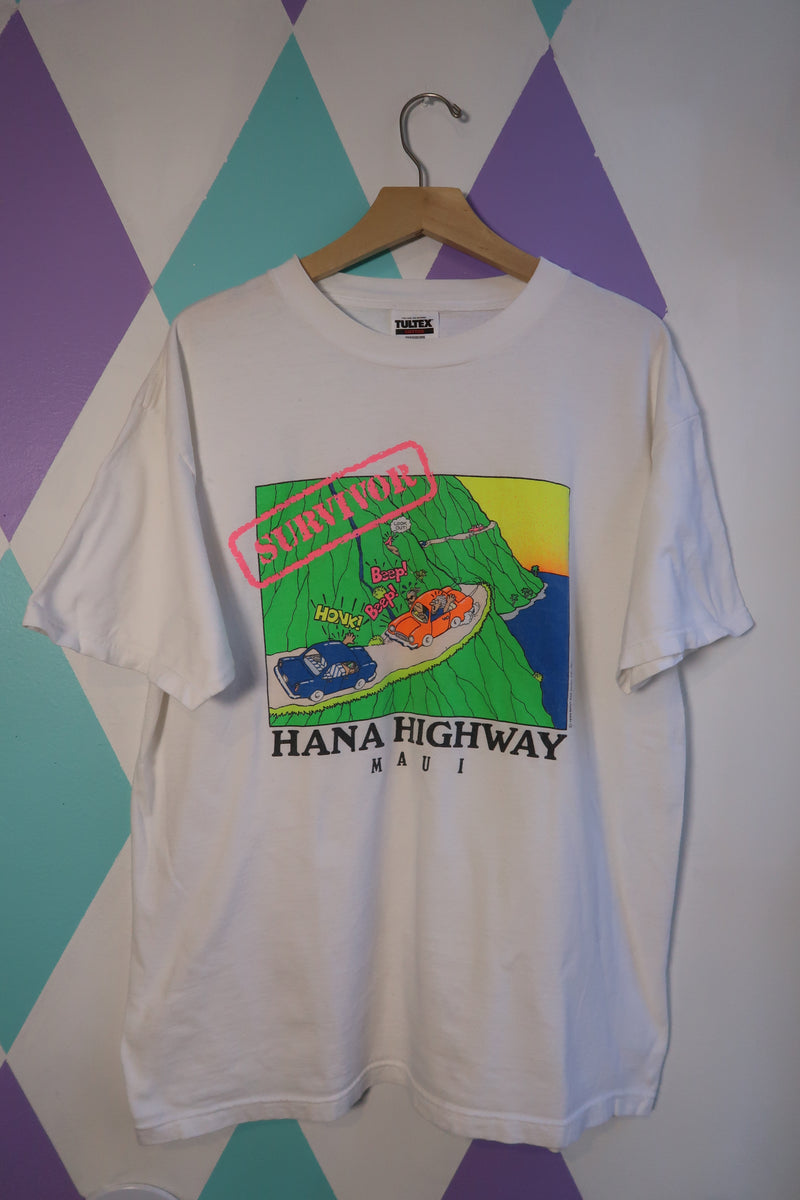 Vintage Hanna Highway Neon Graphic Tee – Elektra Vintage